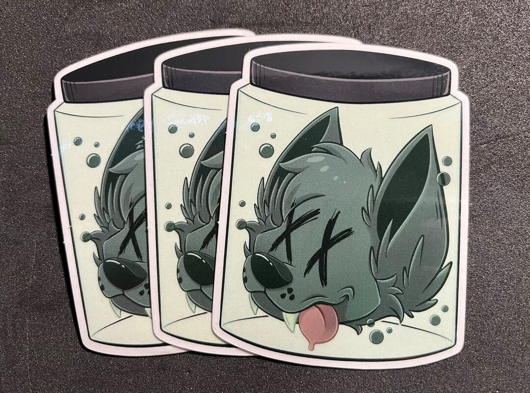 Dead Furry Head Transparent Sticker updated Design - Etsy