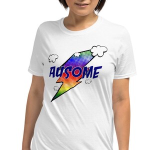 Ausome Spectrum Bolt Shirt Autism Shirt Neurodiversity | Etsy
