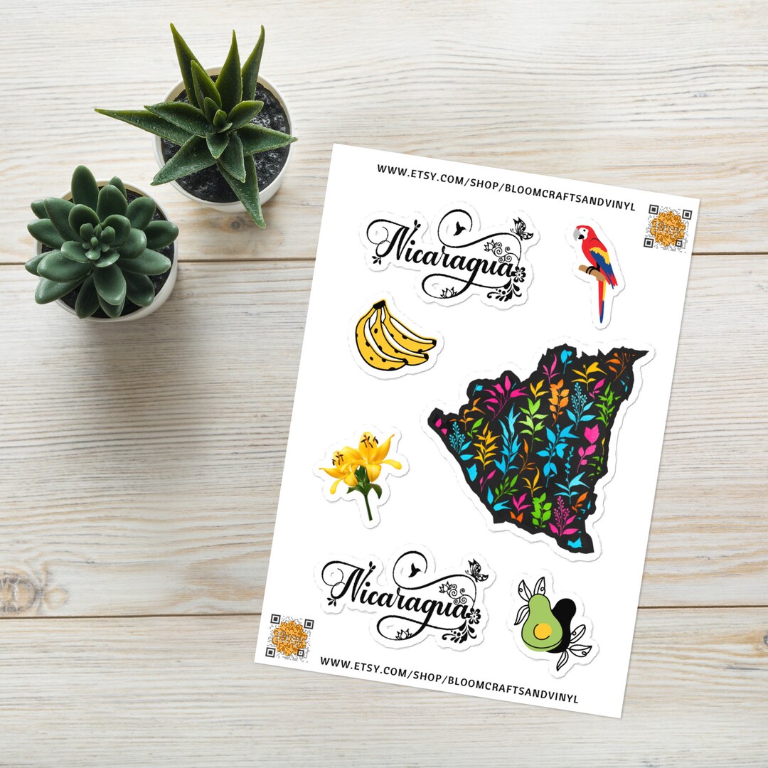 Nicaragua Sticker Sheet - Etsy