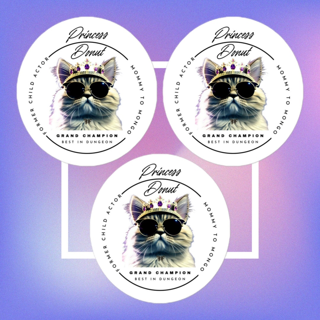 Princess Donut Stickers - Etsy