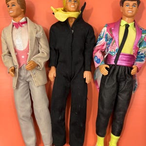 Barbies Ken Male Barbie Dressed Vintage Barbies - Etsy