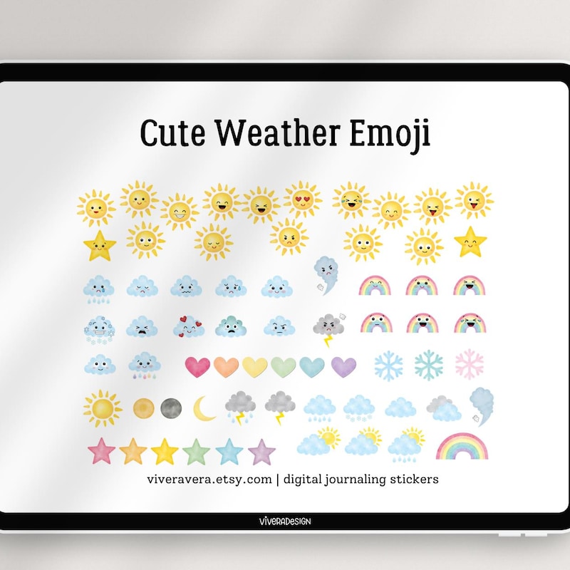 Weather Emotions Cards - Etsy