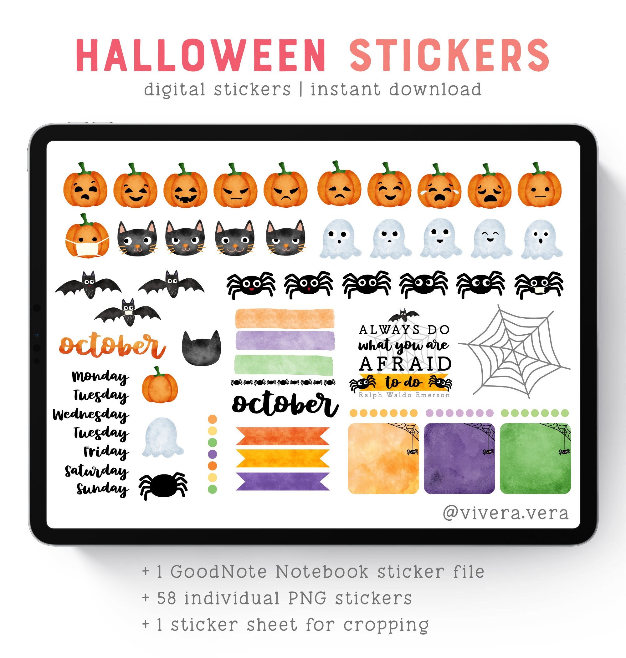 Vector,PNG 300 DPI iPad includes GoodNotes file stickers for GoodNotes ...