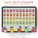 Digital Stickers - Cute Fruit Stickers With Emotions - Goodnotes | PNG ...