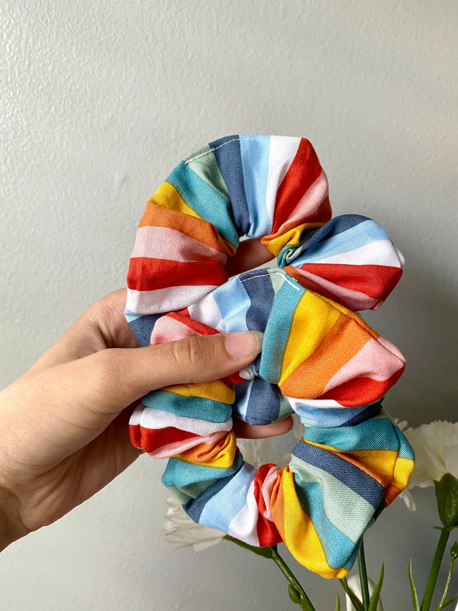 Neutral Rainbow Scrunchie/ Pride Scrunchie - Etsy