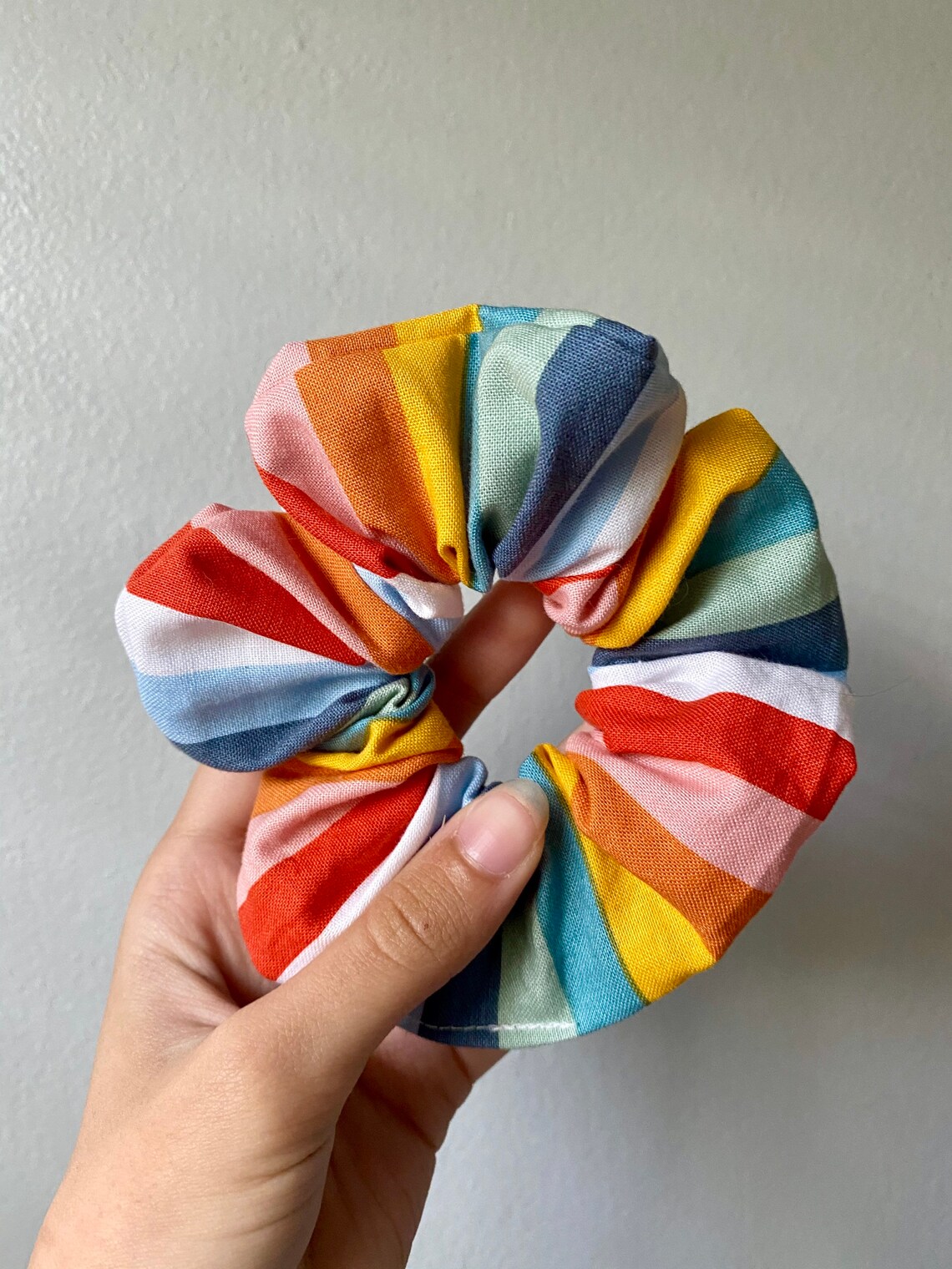 Neutral Rainbow Scrunchie/ Pride Scrunchie | Etsy