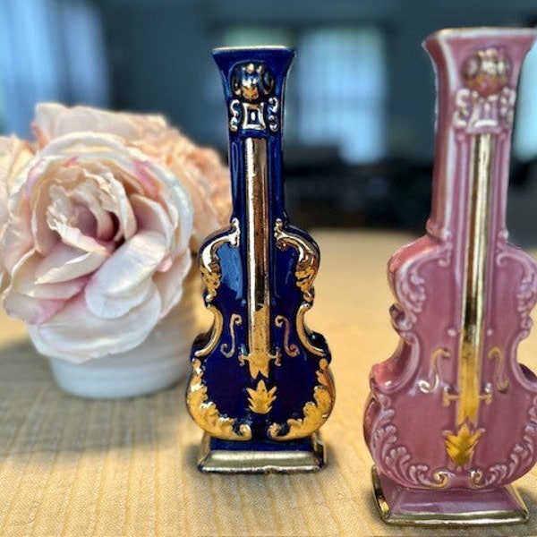 Blue Violin Vase - Etsy