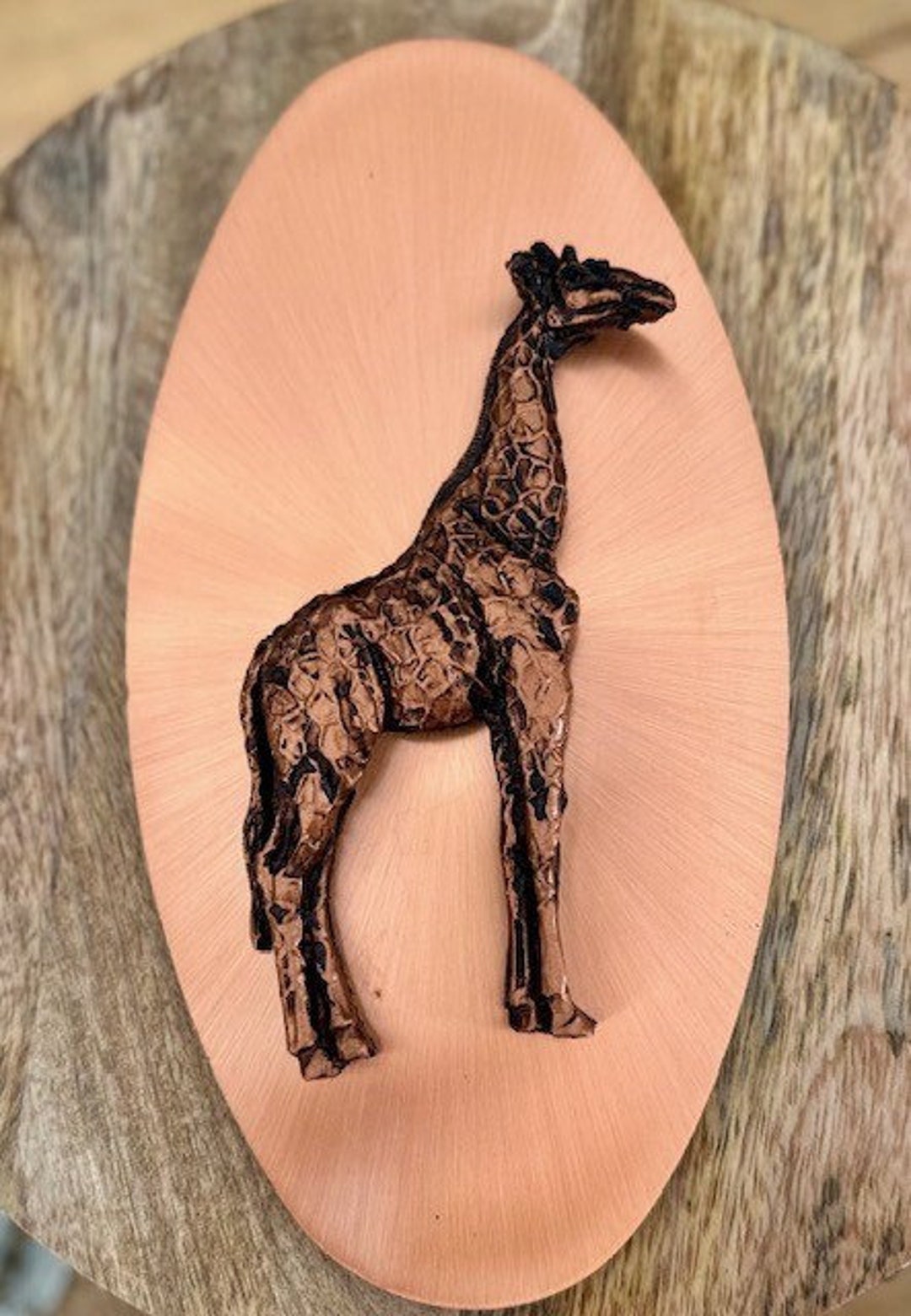 Vintage Three Dimensional Giraffe Wall Art - Etsy