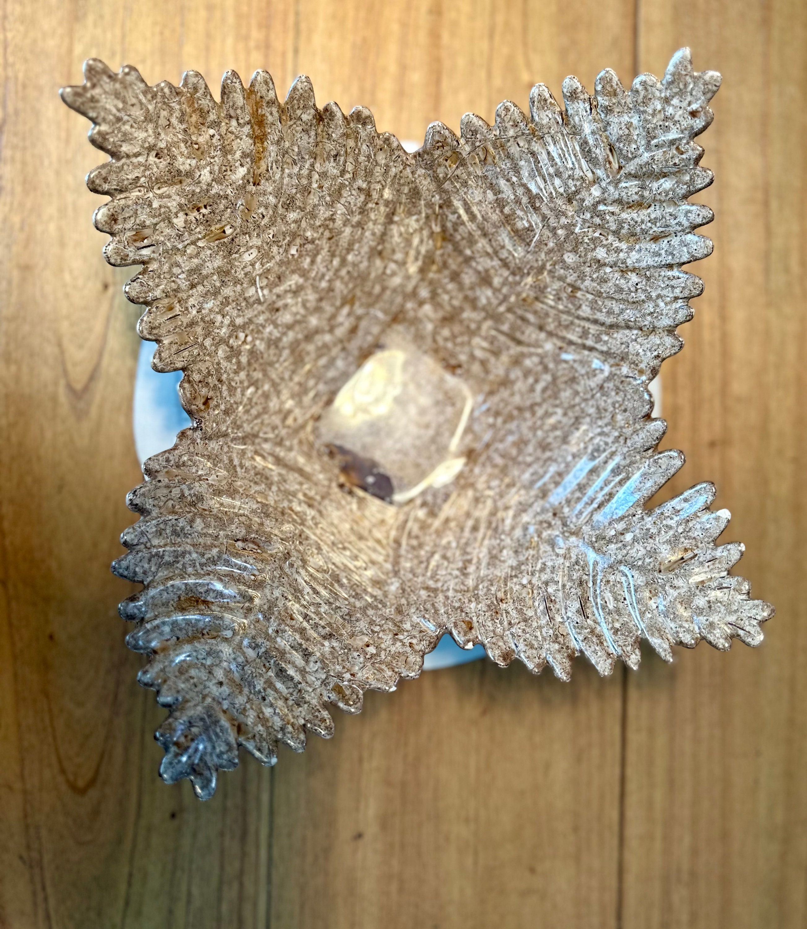 Vintage MCM Haeger Pottery Fern Leaf Glazed 15 Bowl - Etsy