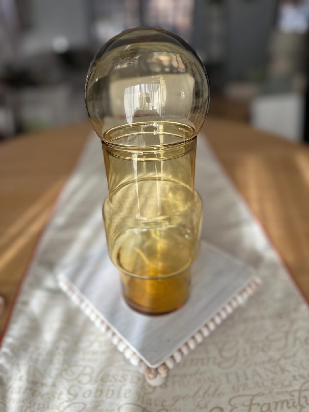 Vintage Federal Glass Gold Roly Poly Jar - Etsy