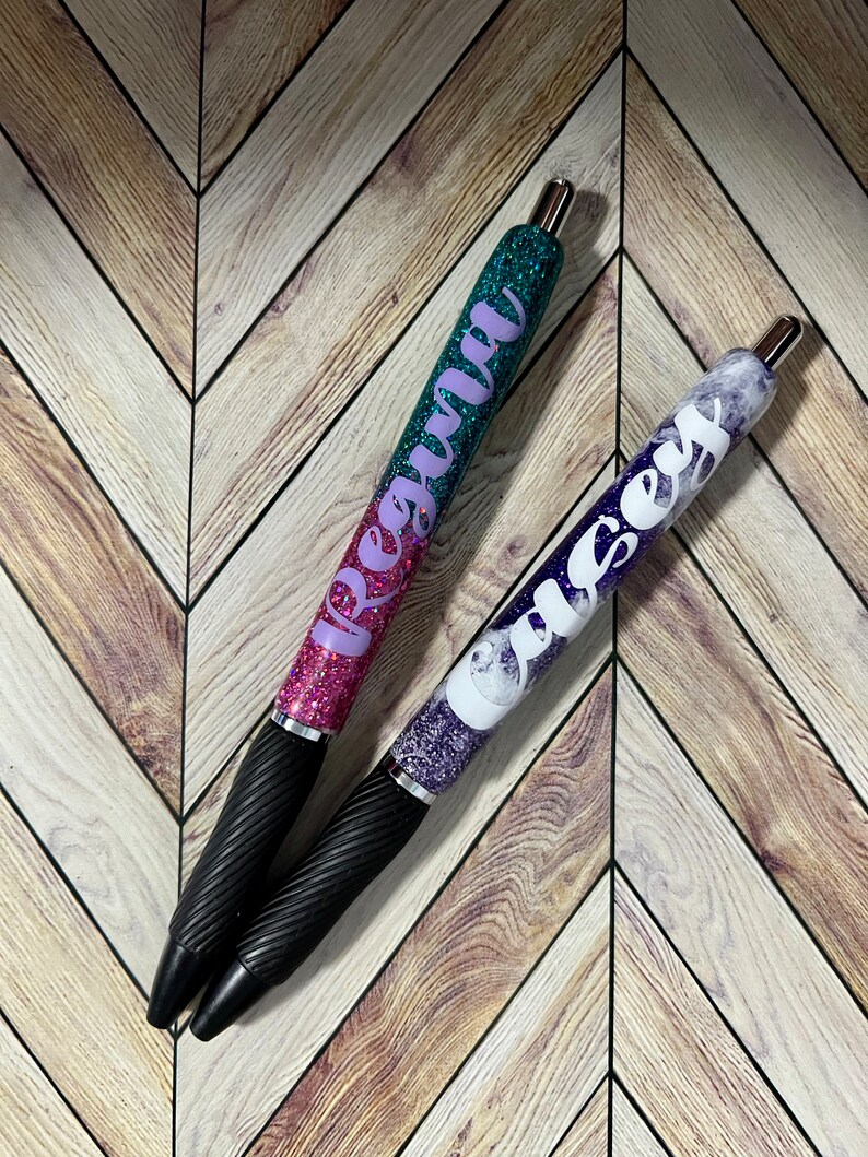 Custom Glitter Pens - Etsy