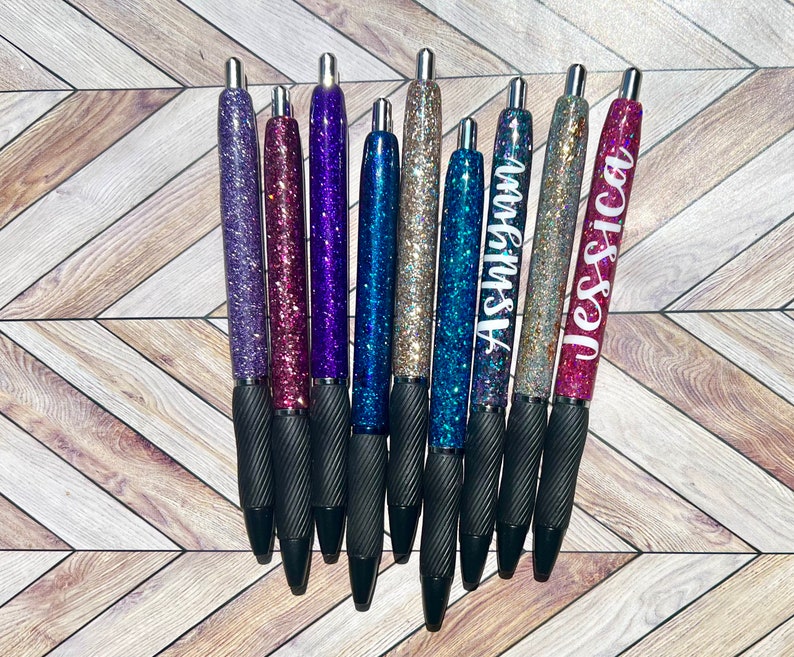 Custom Glitter Pens - Etsy