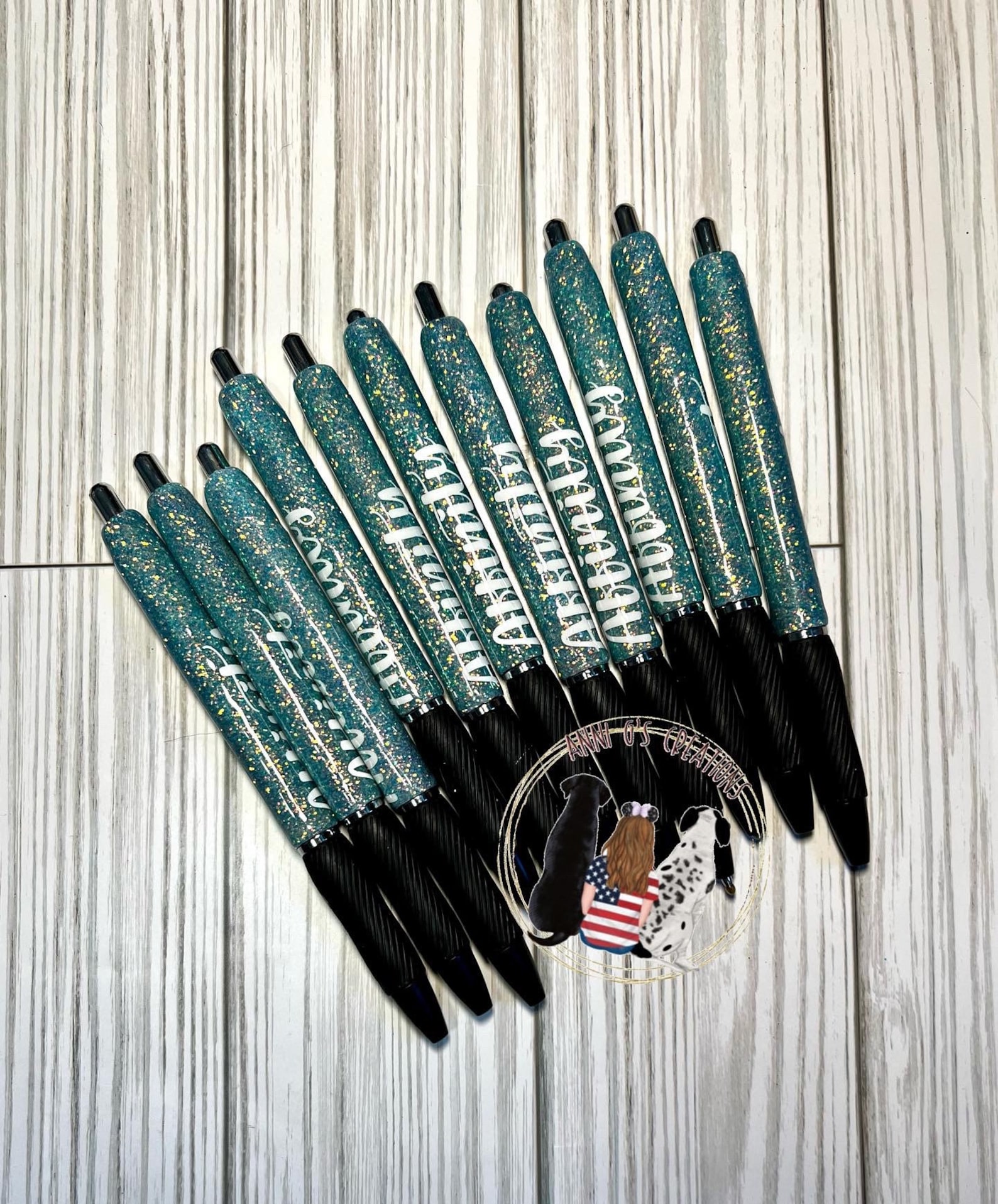 Custom Glitter Pens - Etsy