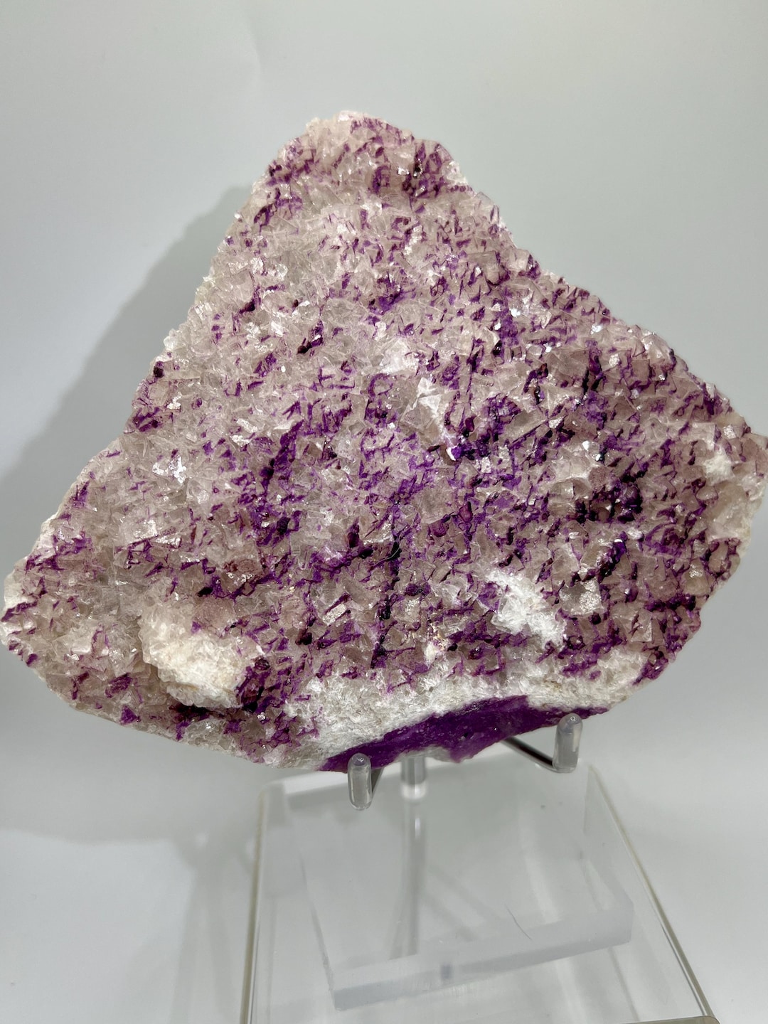 Purple Edge Fluorite Cubes Cluster: High Quality Fluorite Specimen ...
