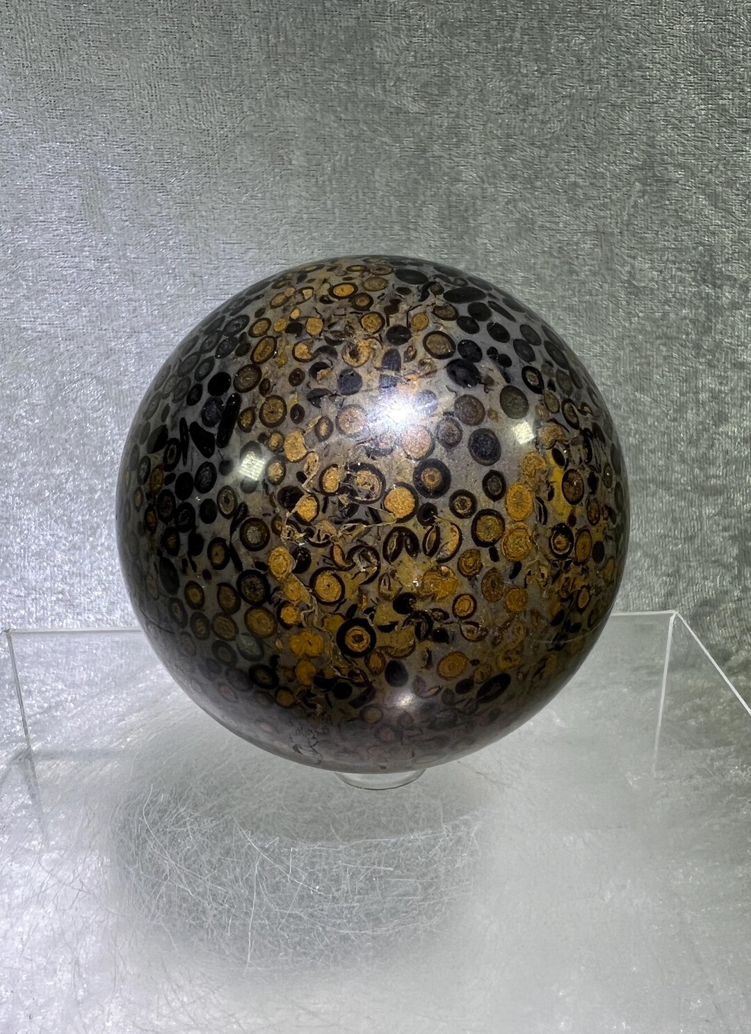 Leopardskin Jasper Sphere (75mm): Cheetah Crystal Display - Etsy