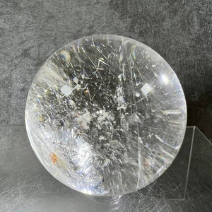 Large Rutile Quartz Sphere. 59mm. Stunning Rainbows! Amazing Rutilated ...