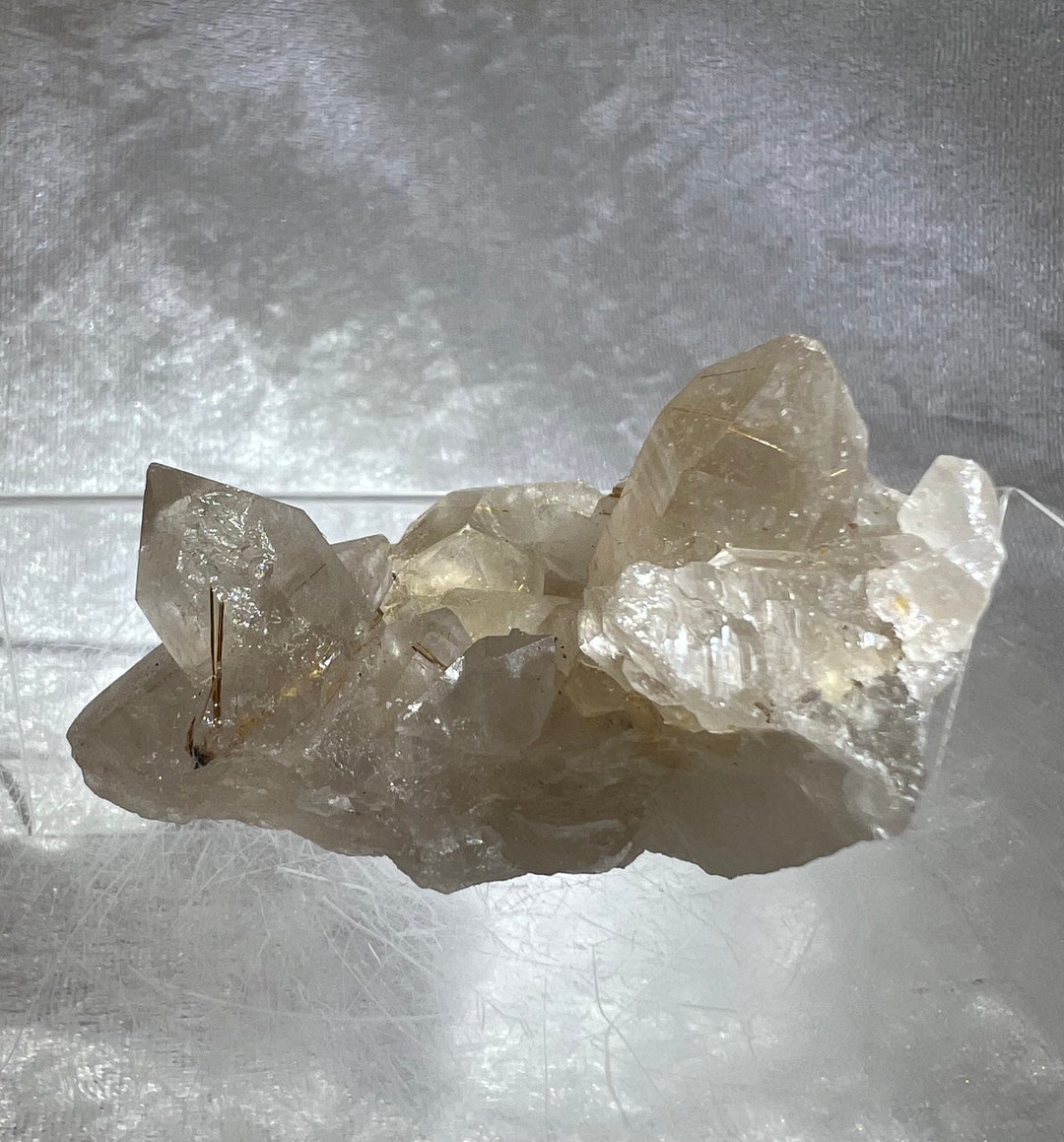 Amazing Smoky Rutile Quartz Cluster From Brazil. Very Rare One of A ...