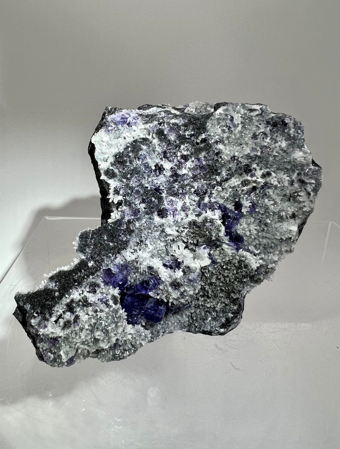 Beautiful Blue Tanzanite Fluorite on Matrix. Stunning Needle Quartz ...