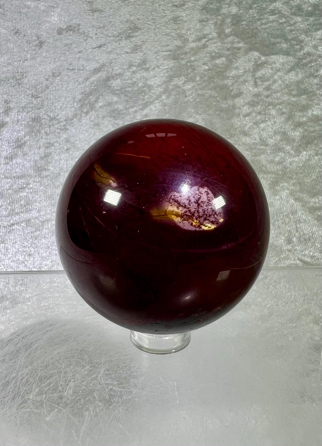 Amazing Purple Mookaite Crystal Sphere. 53mm. Rare and Beautiful Colors ...