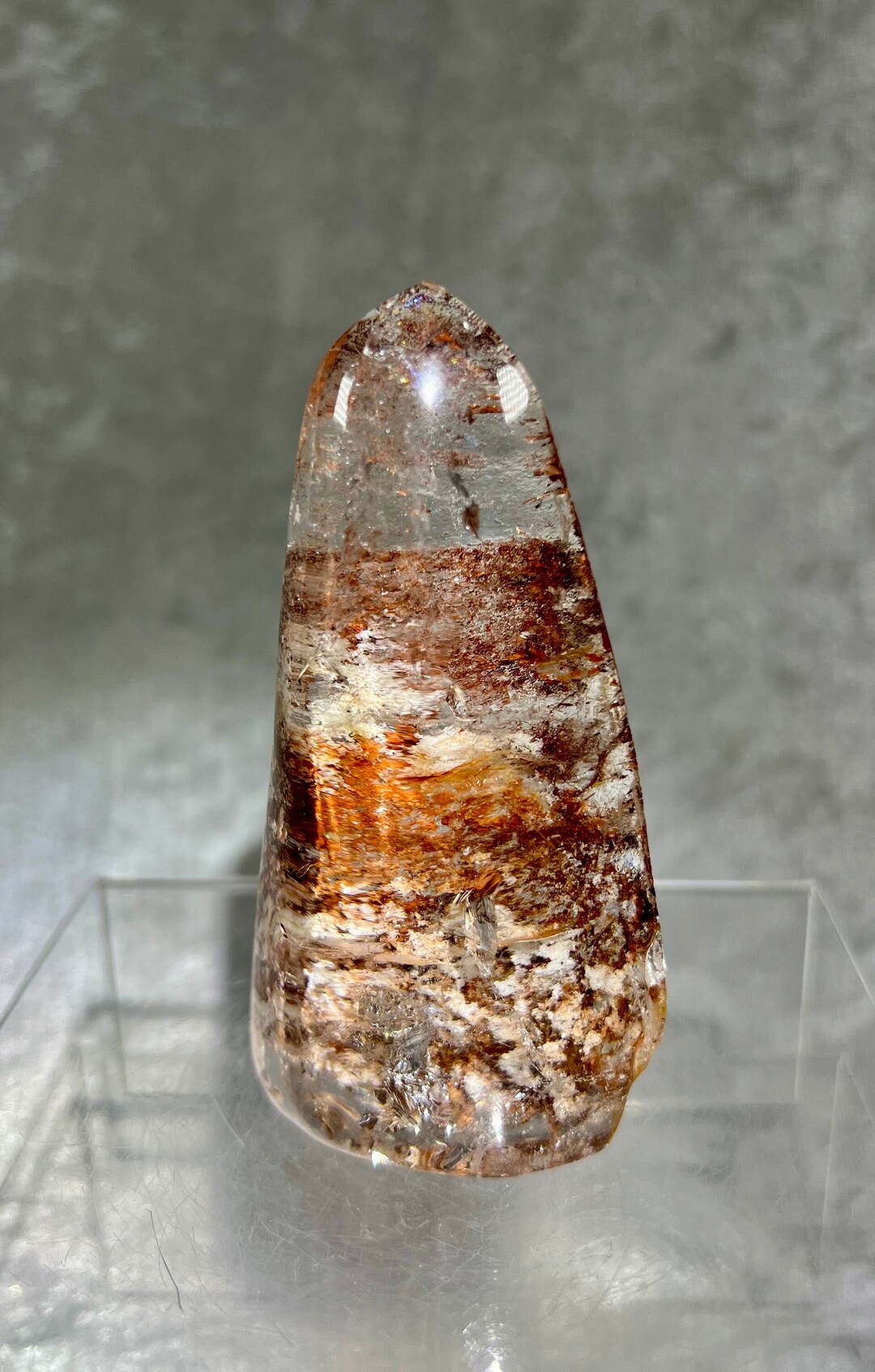 Beautiful Red and White Garden Quartz Freeform. Very Nice Quality ...
