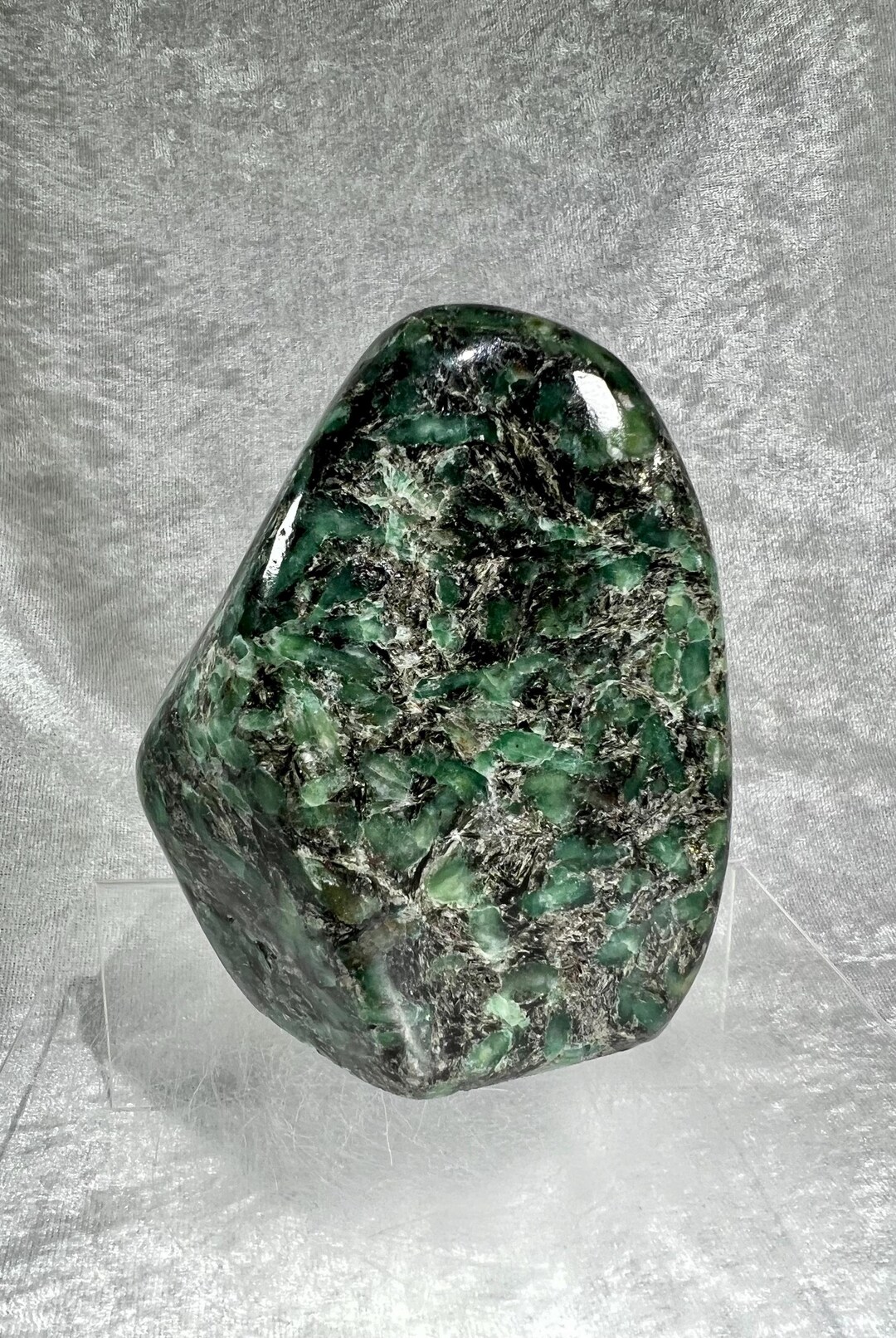 Large and Rare Emerald in Matrix Freeform. 2.2 Lbs. Gorgeous Polished ...