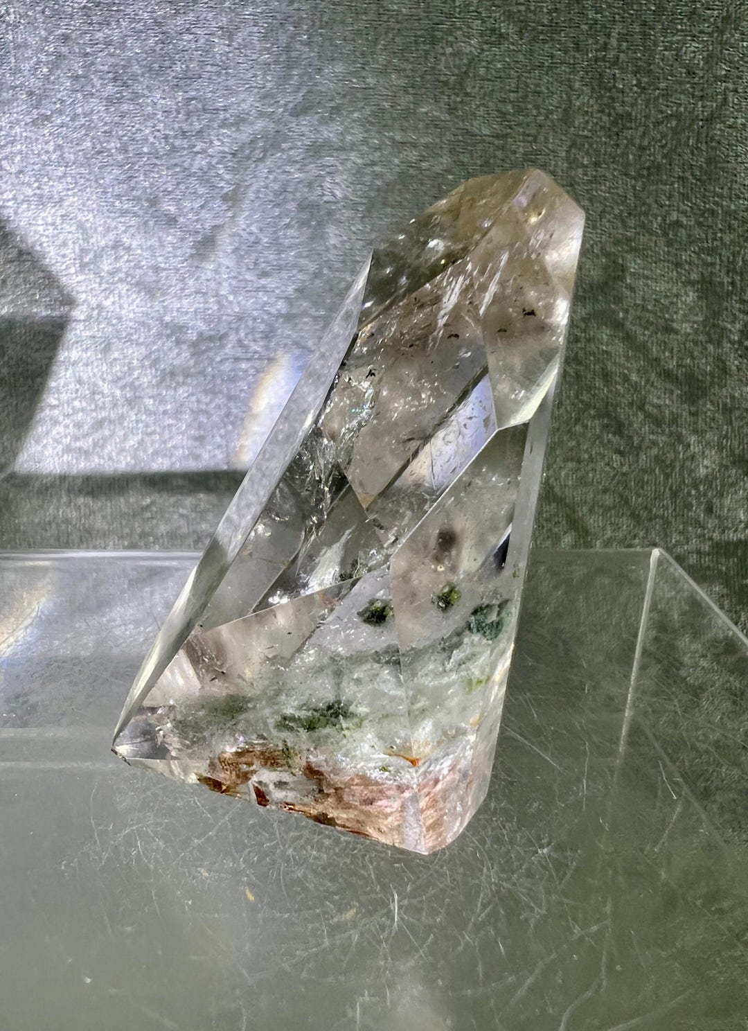 Amazing Green and Red Garden Quartz Freeform. Rare Green Phantoms. High ...
