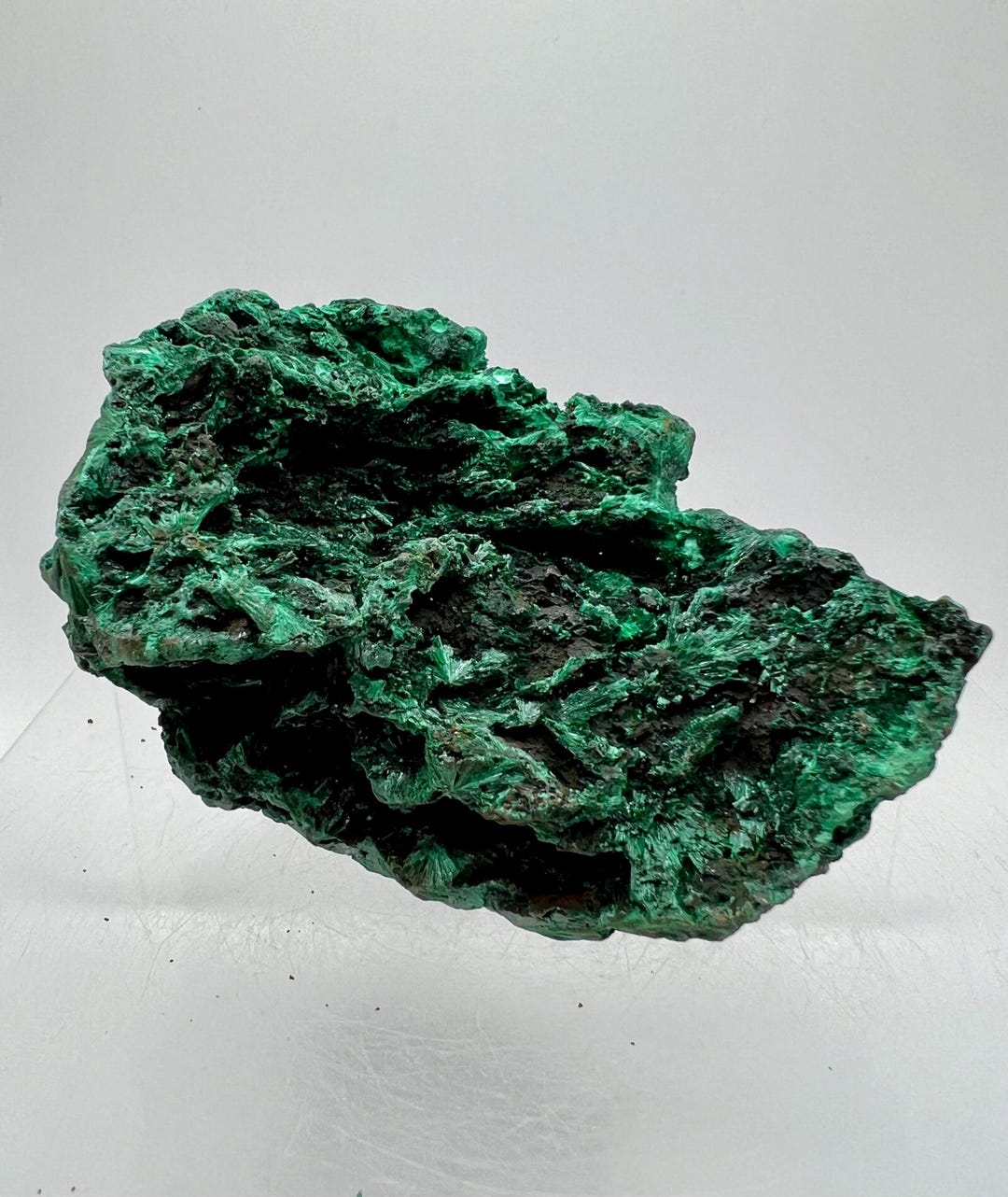 Beautiful Silky Malachite Specimen. Natural Chatoyant Velvet Malachite ...