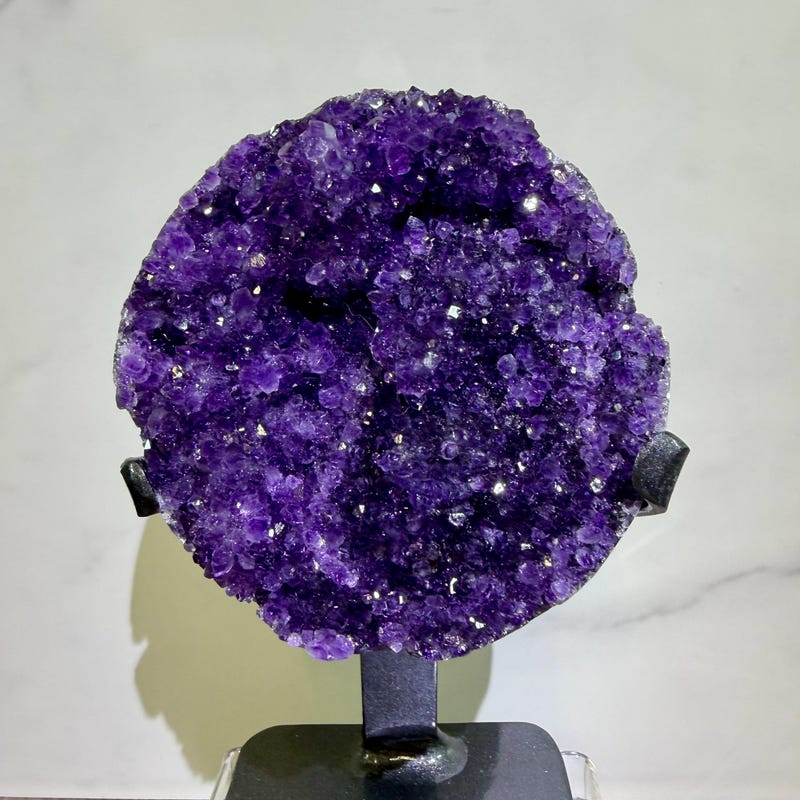 Dark Amethyst on Stand - Etsy