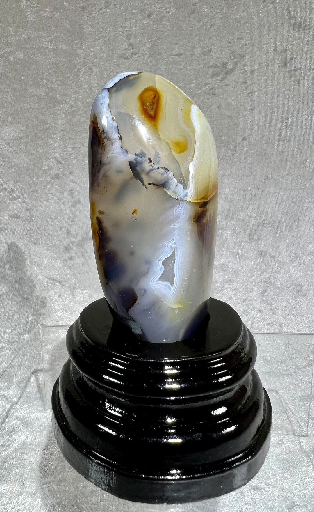 Incredible Dendritic Agate Freeform. Rare and Stunning Dendritic Blue ...