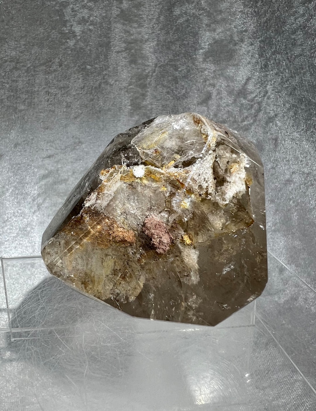 Beautiful Red and Tan Garden Quartz Freeform. Amazing Mica Flash and ...