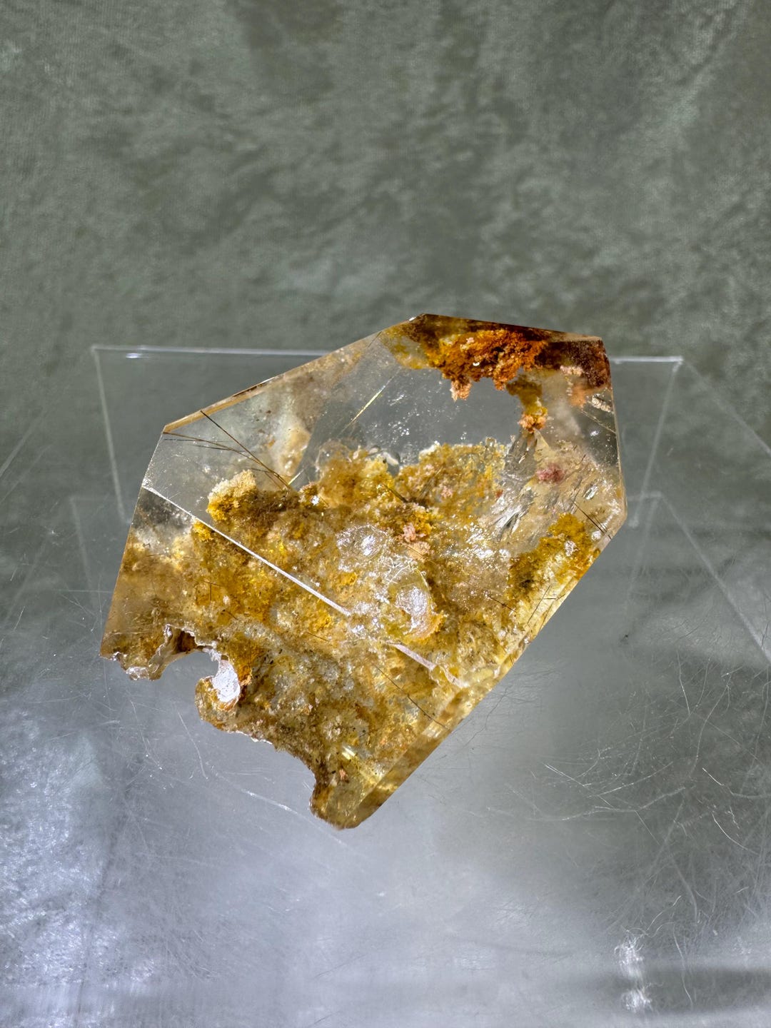 Amazing Rutilated Garden Quartz Freeform. Gorgeous Druzy Garden With A ...