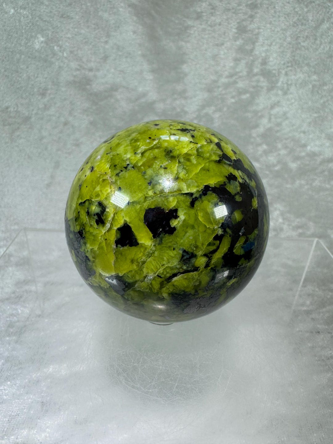 Stunning Lizardite Crystal Sphere From Norway. 58mm. Very Rare and High ...
