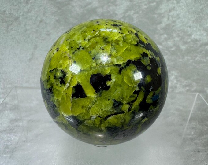 Stunning Lizardite Crystal Sphere From Norway. 58mm. Very Rare and High ...