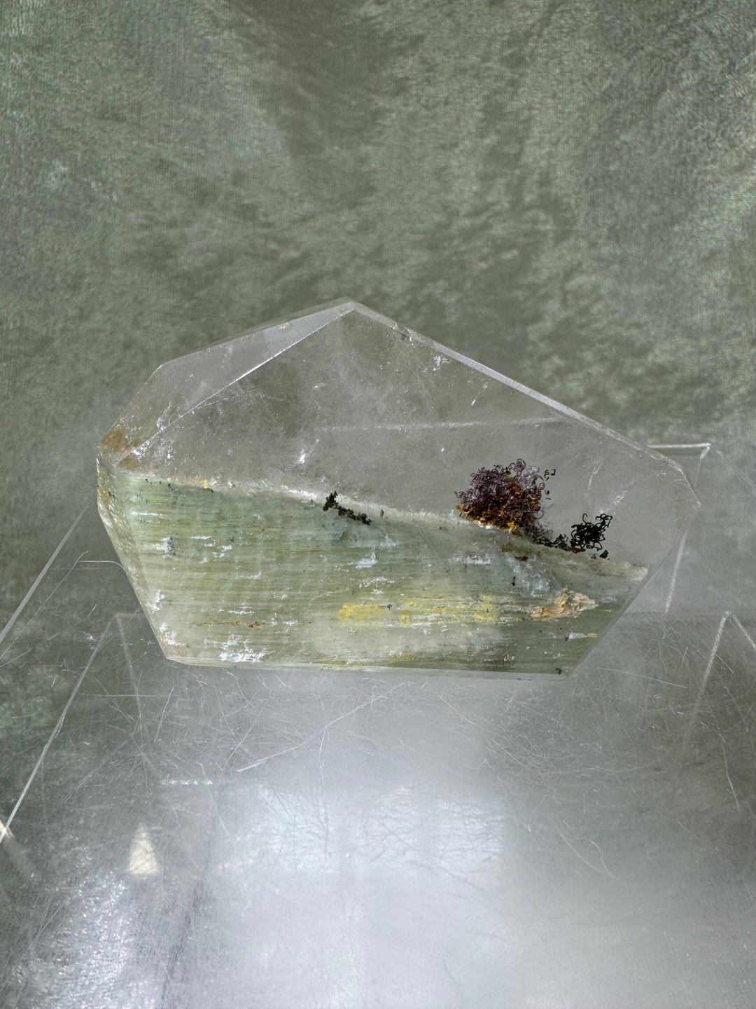 Beautiful Garden Quartz Freeform. Very Pretty Red and Green Polished ...