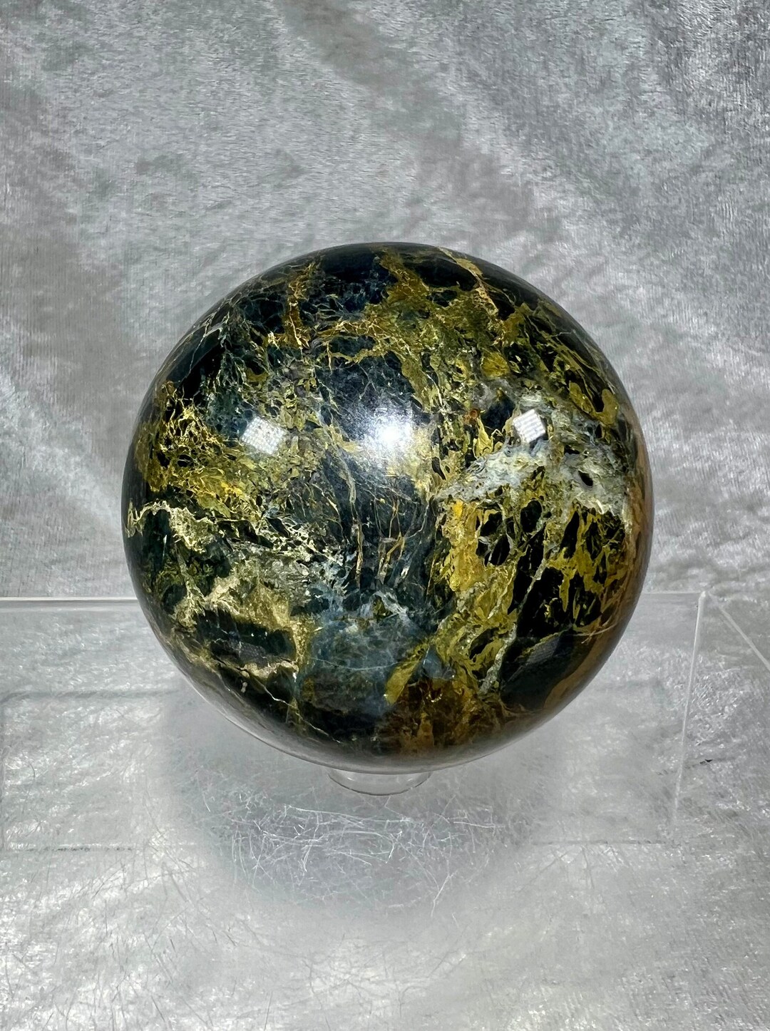Amazing Rare Blue Opal Sphere. 69mm. Beautiful Indonesian Common Blue ...