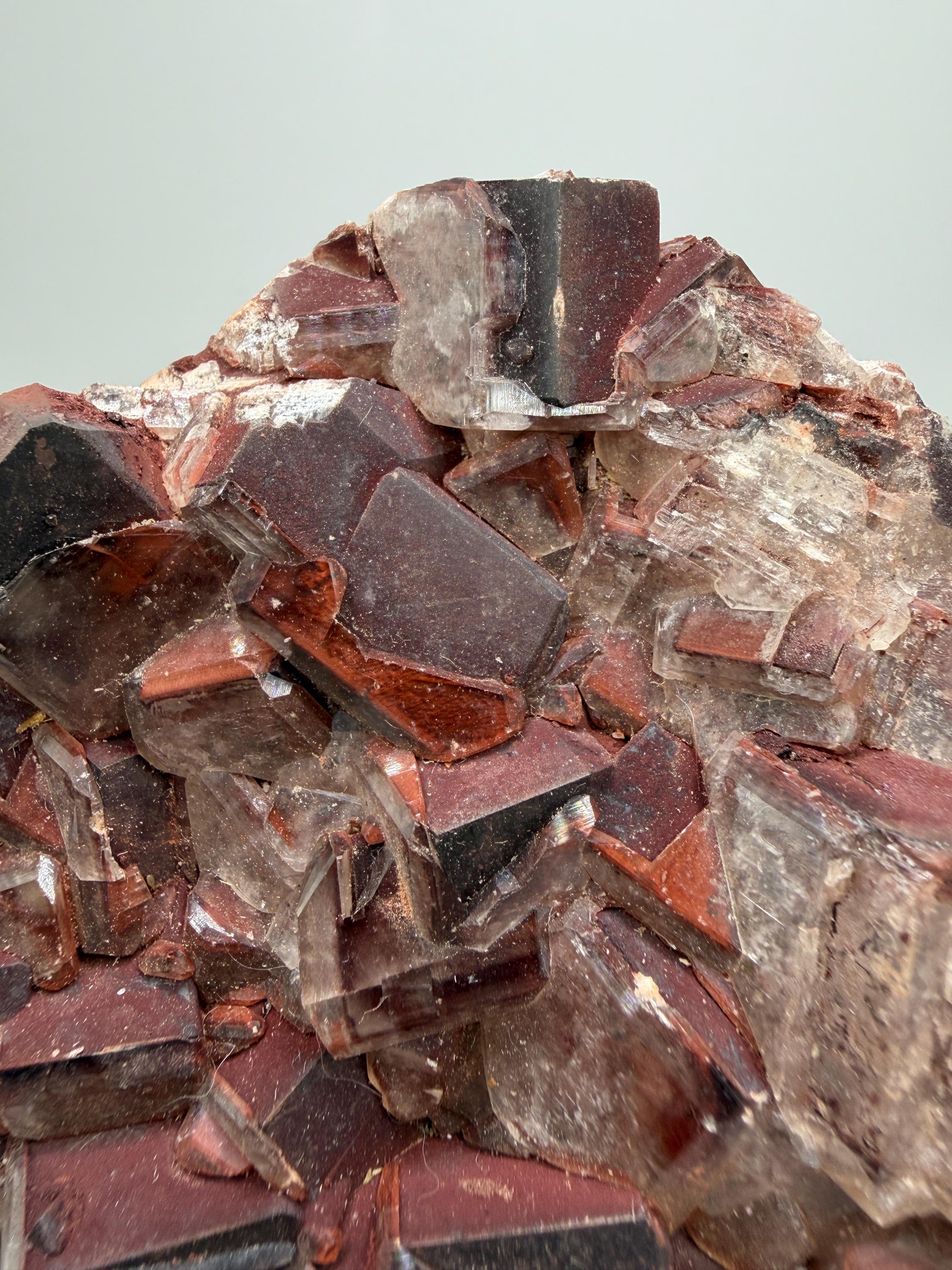 Chocolate Calcite Specimen: Stunning Cubic Hematite Calcite Cluster ...