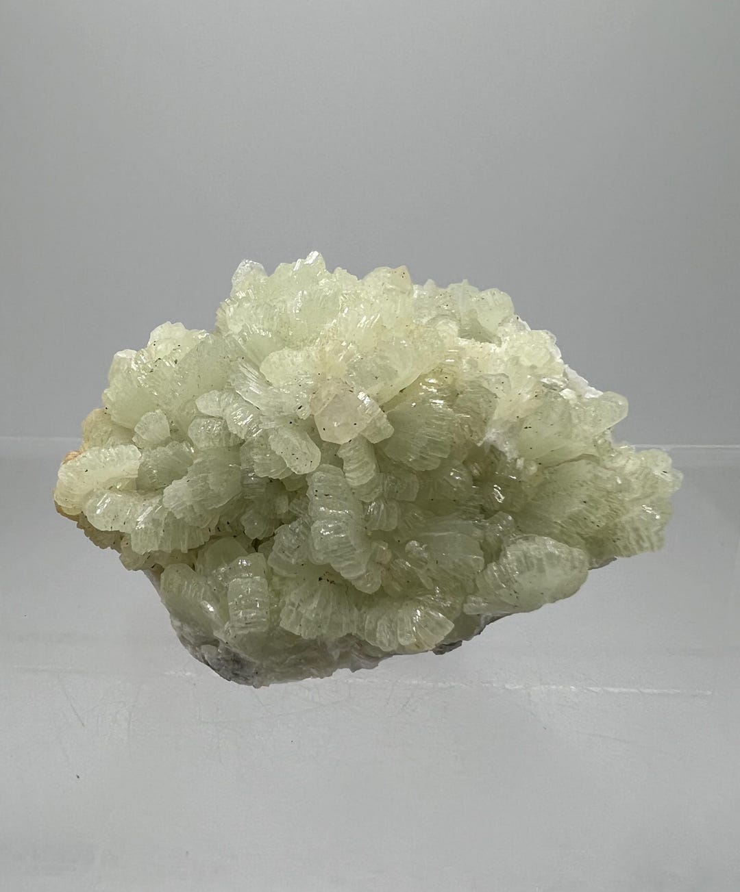 Gorgeous Prehnite Specimen From Morocco. Stunning Light Green Crystal ...