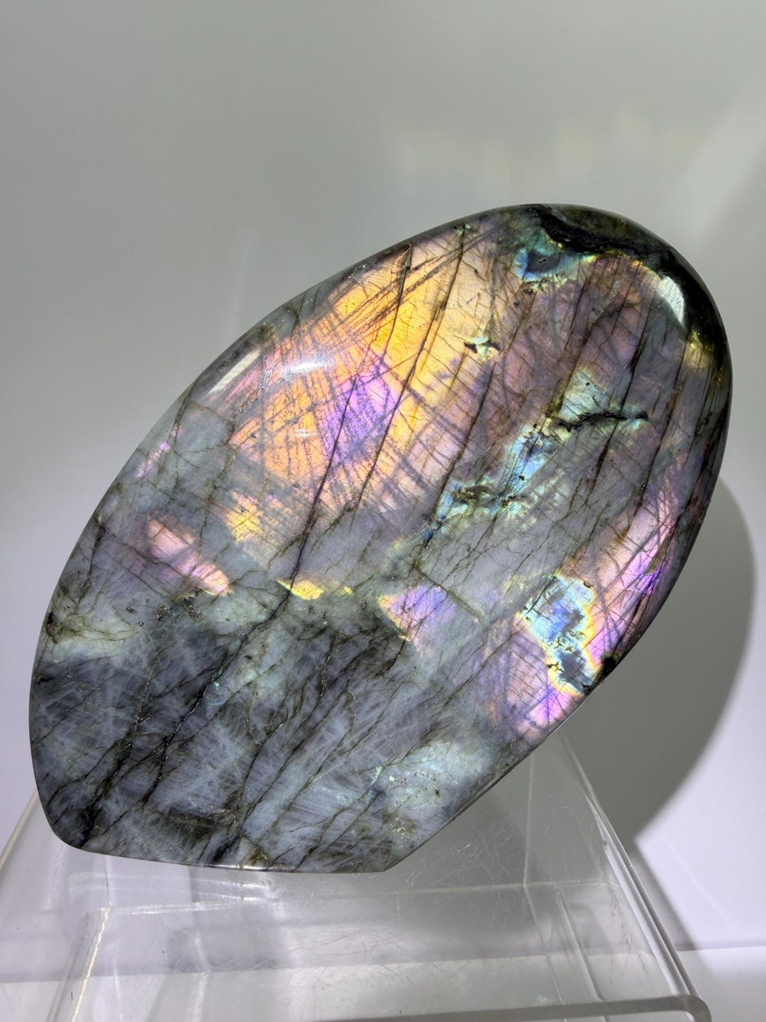 Pink Labradorite Polished Freeform: High Quality Labradorite With ...
