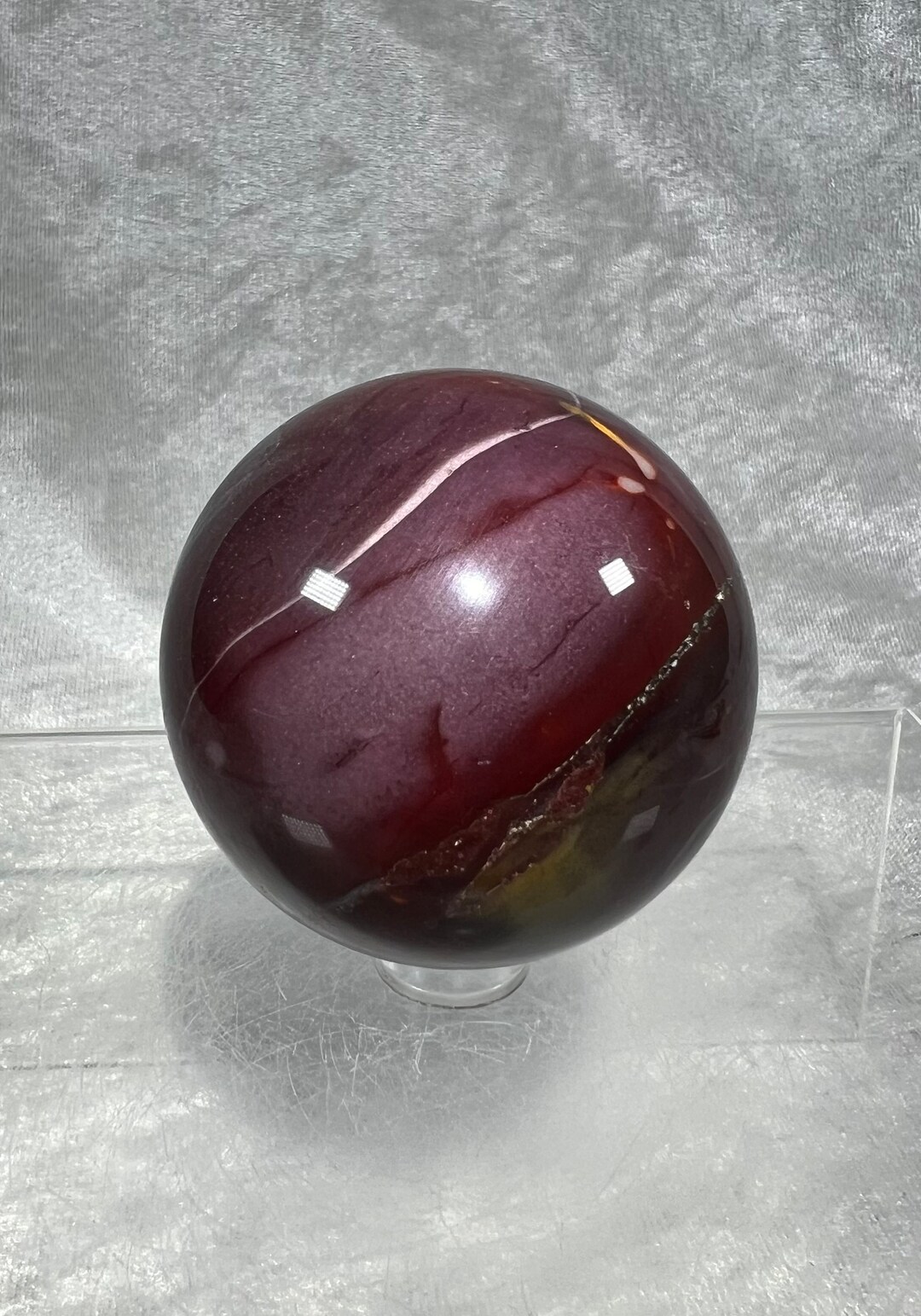 Gorgeous Purple Mookaite Crystal Sphere. 58mm. Rare and Beautiful ...