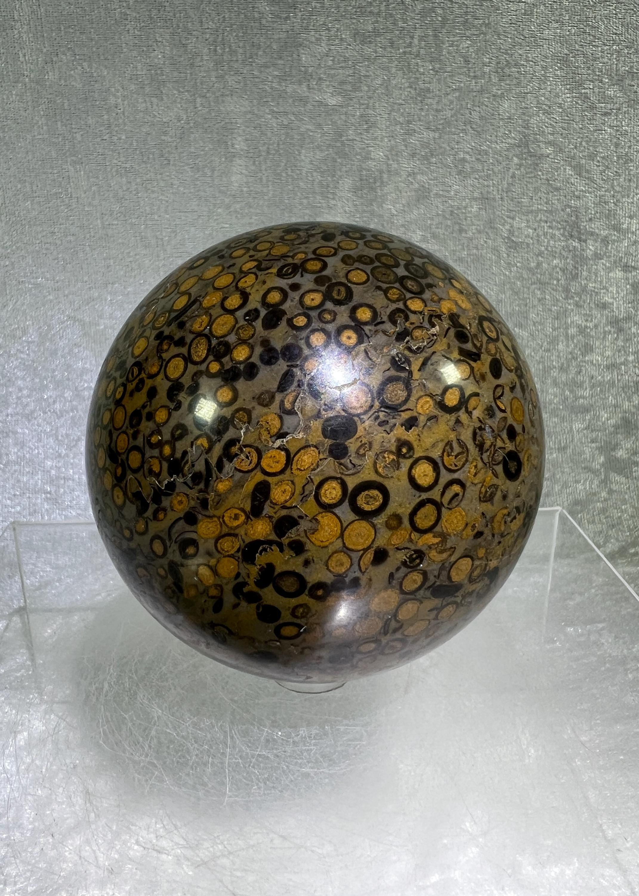 Leopardskin Jasper Sphere (75mm): Cheetah Crystal Display - Etsy