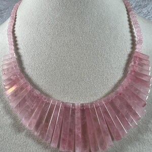 Gorgeous Rose Quartz Egyptian Style Choker. Stunning A Grade Polished ...