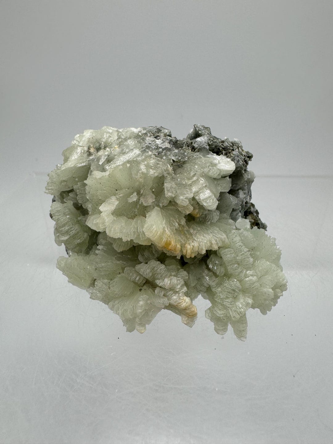 Amazing Prehnite Specimen From Morocco. Gorgeous Light Green Crystal ...