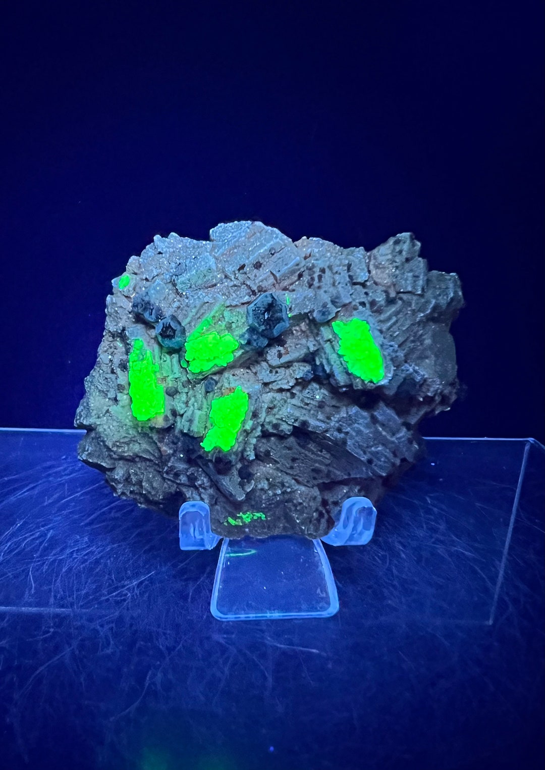 Beautiful Spessartine Garnet With Hyalite Opal Cluster. Very Cool Green ...