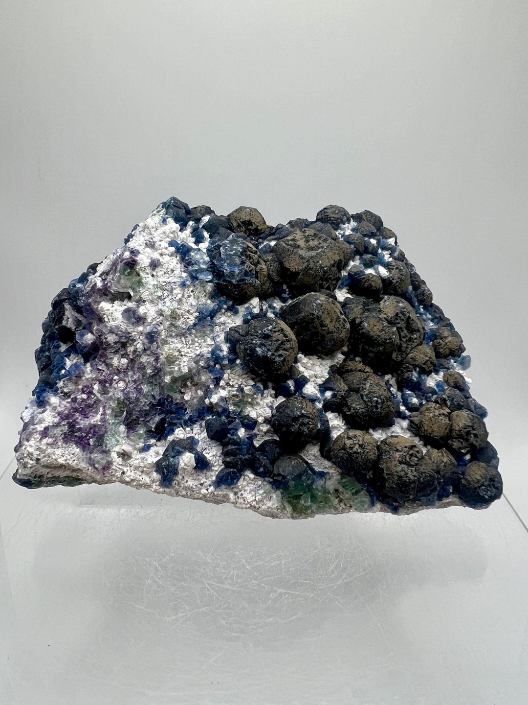 Stunning Blueberry Fluorite Specimen. Beautiful Shades of Blue ...