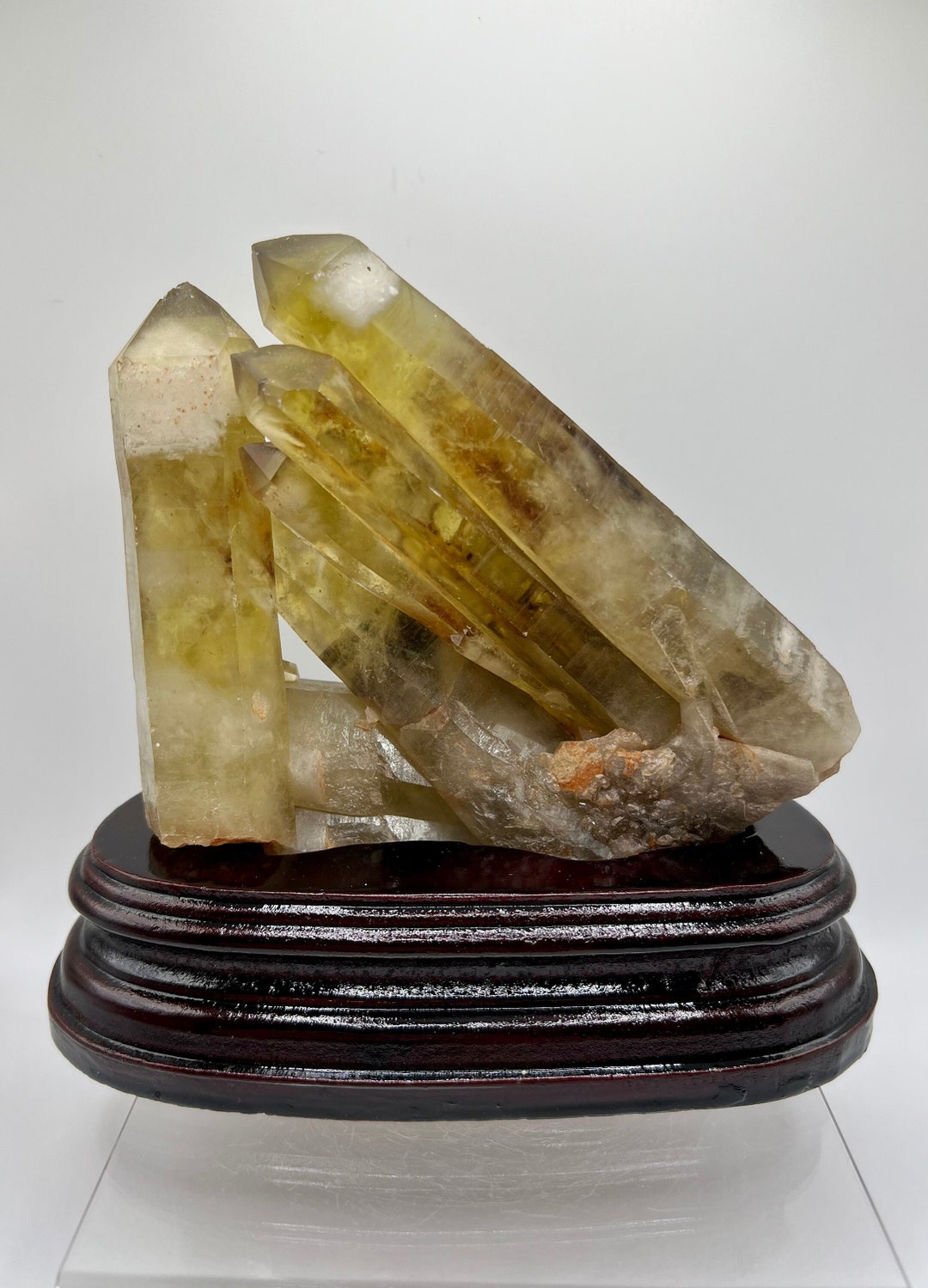 All Natural Citrine Cluster With A Custom Stand. Beautiful Crystal ...