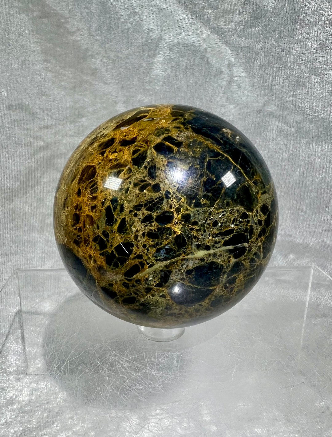 Amazing Rare Blue Opal Sphere. 69mm. Beautiful Indonesian Common Blue ...