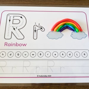 Alphabet Play Dough Mats: Letter Formation, Tracing (PDF) - Etsy