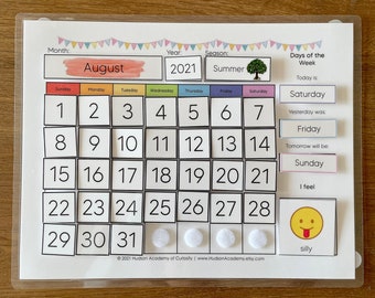 Preschool Circle Time Calendar | Etsy