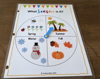 Printable Seasons Book - Etsy