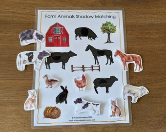 Farm Animals Toddler Busy Book Printable. Learning Binder - Etsy